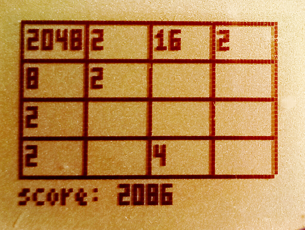 New creation : another 2048 - by Unknown - Creations - Gamebuino